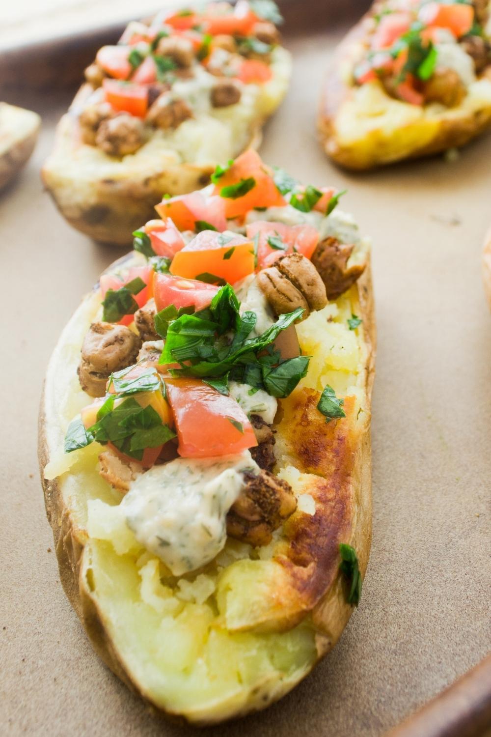 Healthy Twice Baked Potatoes