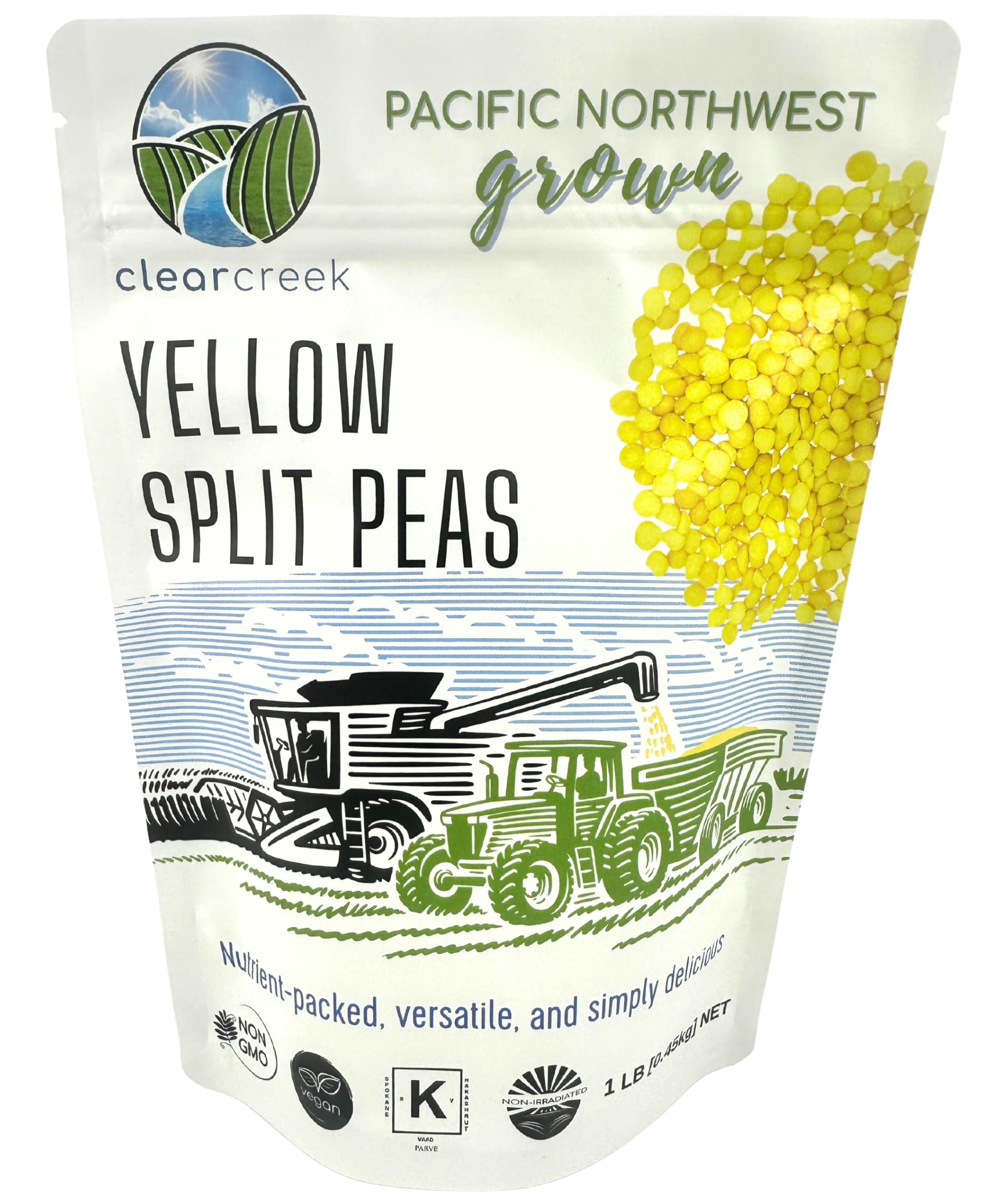 Certified Glyphosate Residue Free | Yellow Split Peas | 1 LB | Pacific ...